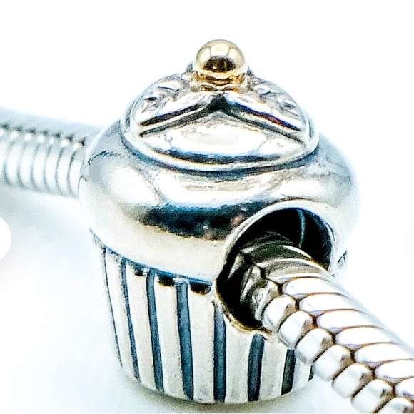 Pandora | Jewelry | Authentic Pandora Cupcake Charm | Poshmark